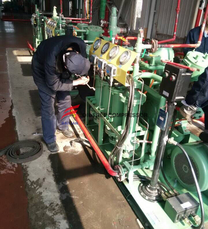 Multistage oil free hydrogen compressor small bottling from China ...